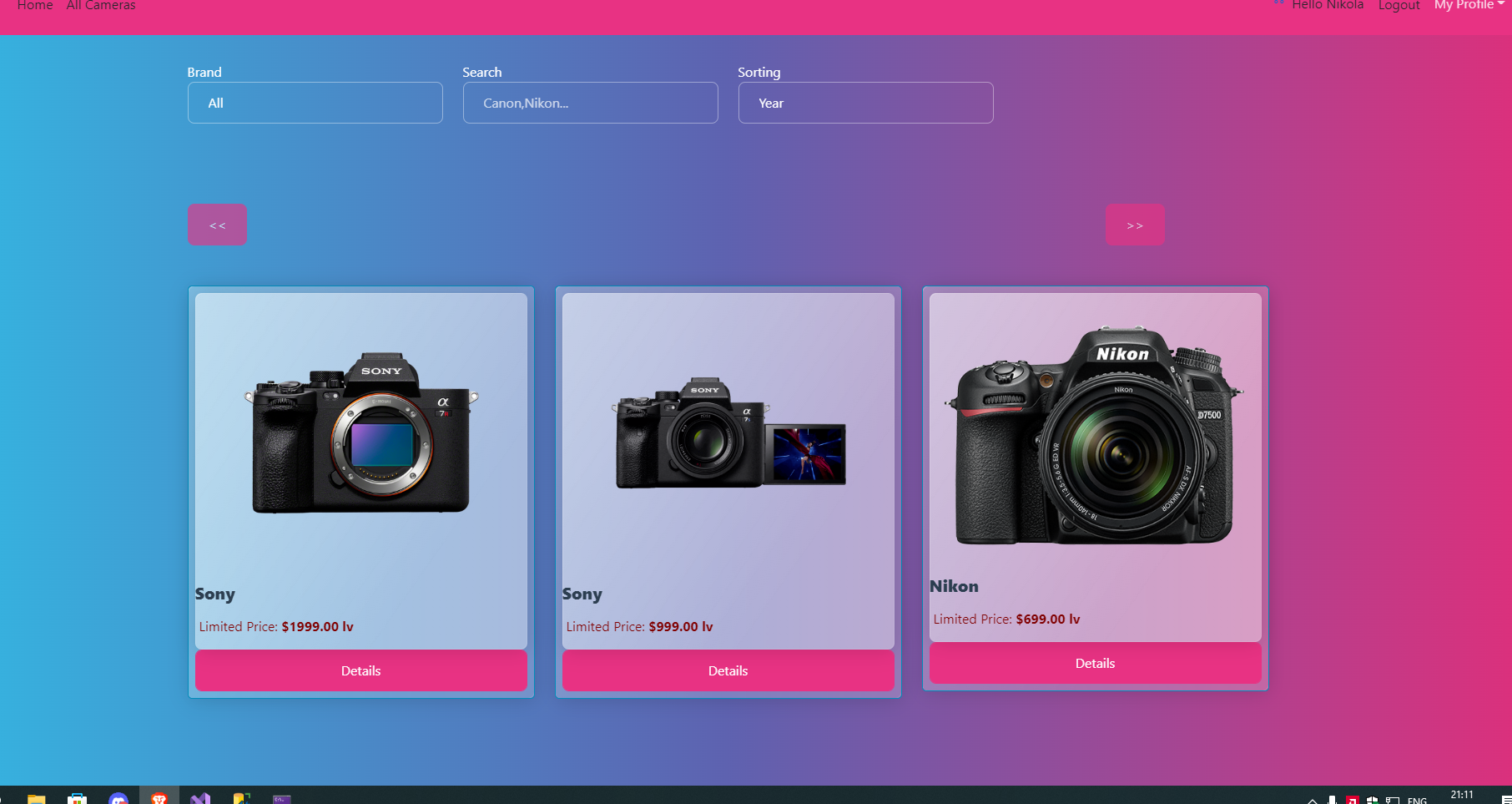 GitHub - NikolaMadzharov/CameraShop: Asp.Net Core project