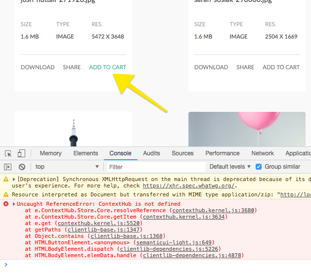 ContextHub is not defined following Download · Issue #237 · adobe/asset-share-commons · GitHub