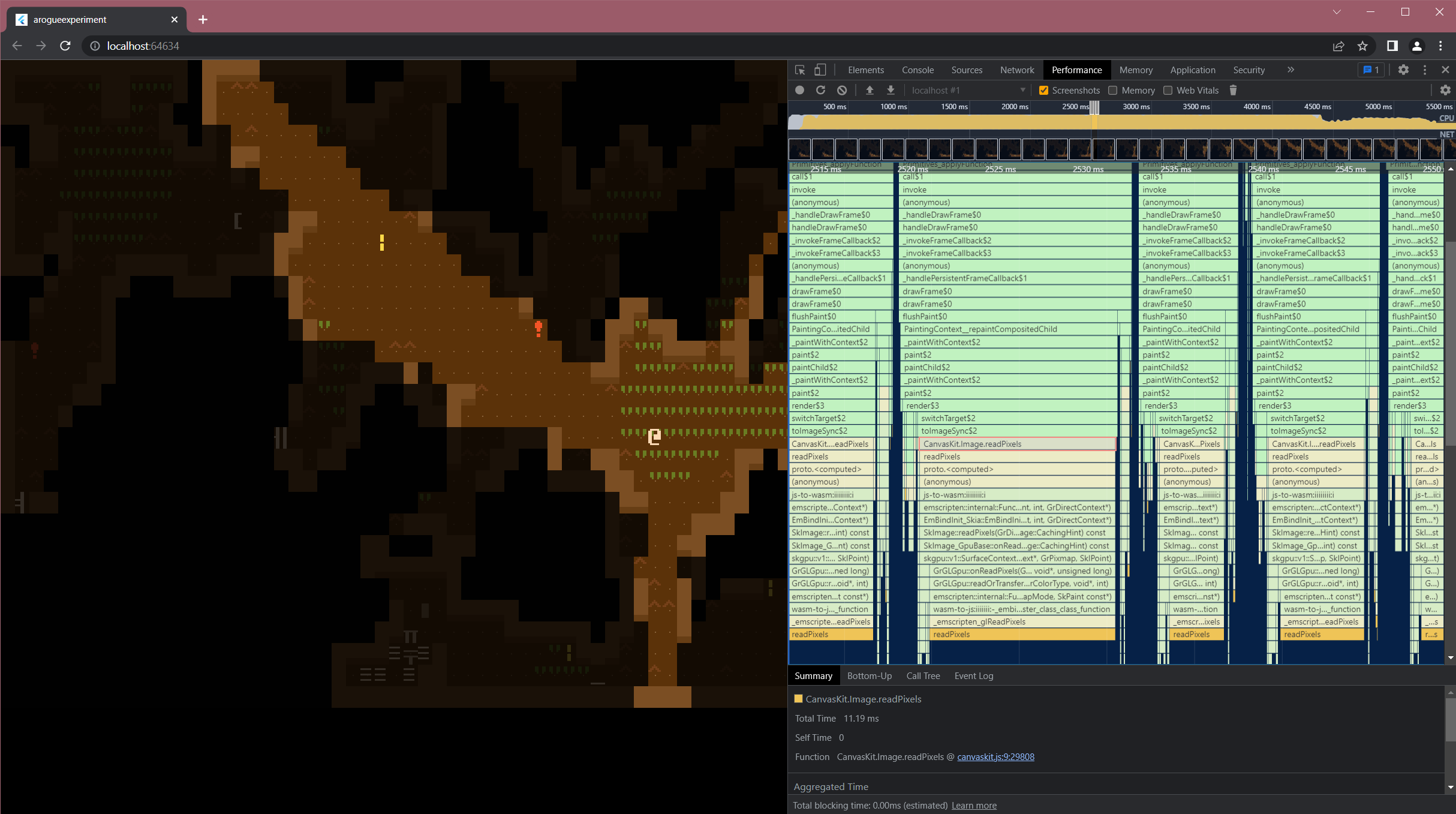 Significant Performance Loss Of Picture Toimage On Web Canvaskit Compared To Mobile Desktop