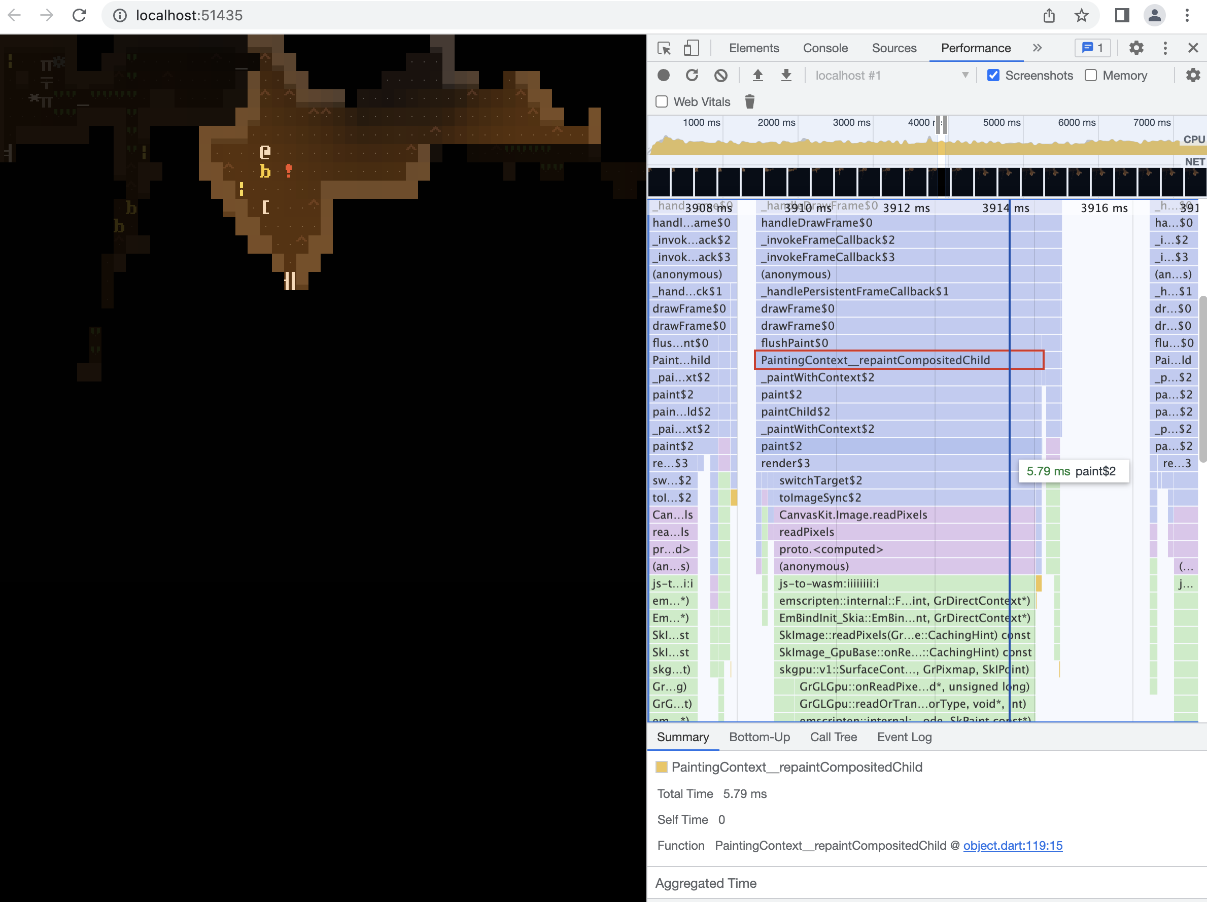 Significant Performance Loss Of Picture Toimage On Web Canvaskit Compared To Mobile Desktop