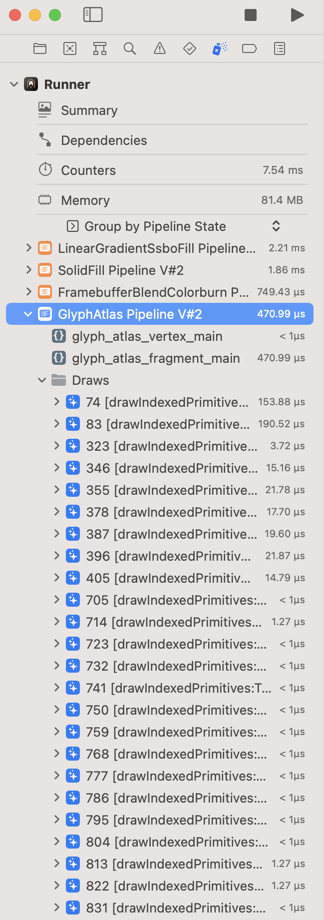 [Impeller] Improve performance of the glyph atlas pipeline · Issue #121732 · flutter/flutter ...