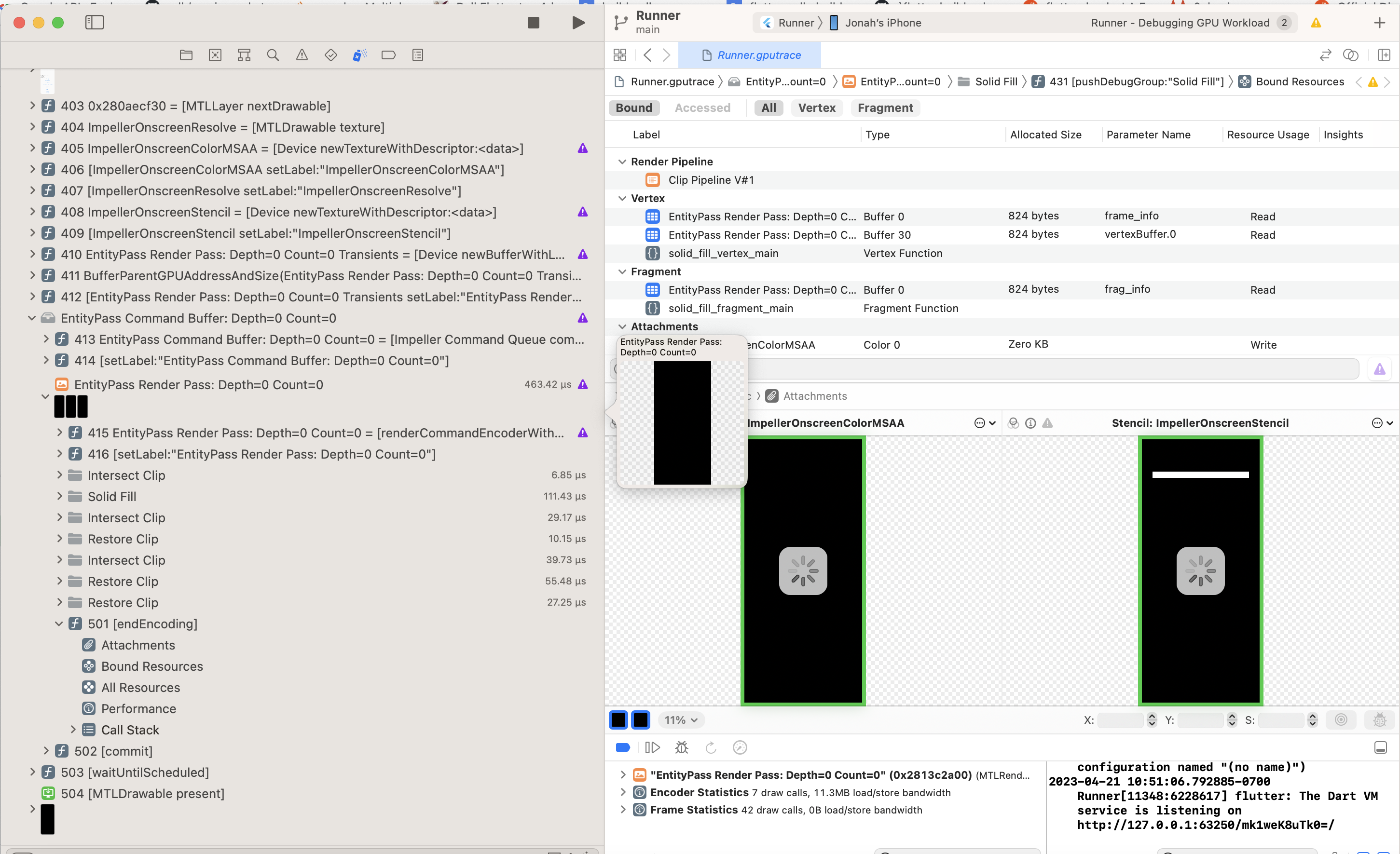 Impeller Use Canvasspy Or Dlopspy In More Embedders · Issue 125318 · Flutterflutter · Github 