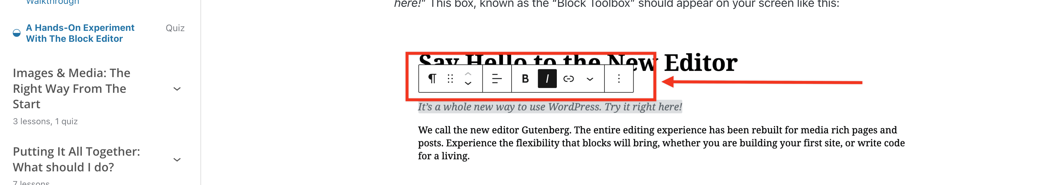 Content Feedback - Getting Started With WordPress: Get Familiar · Issue #1687 · WordPress/Learn ...