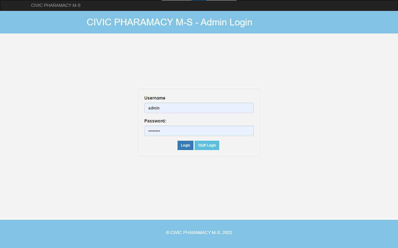 GitHub - FahimWeblogicAndCyberTechnologies/Civic: civic pharmacy
