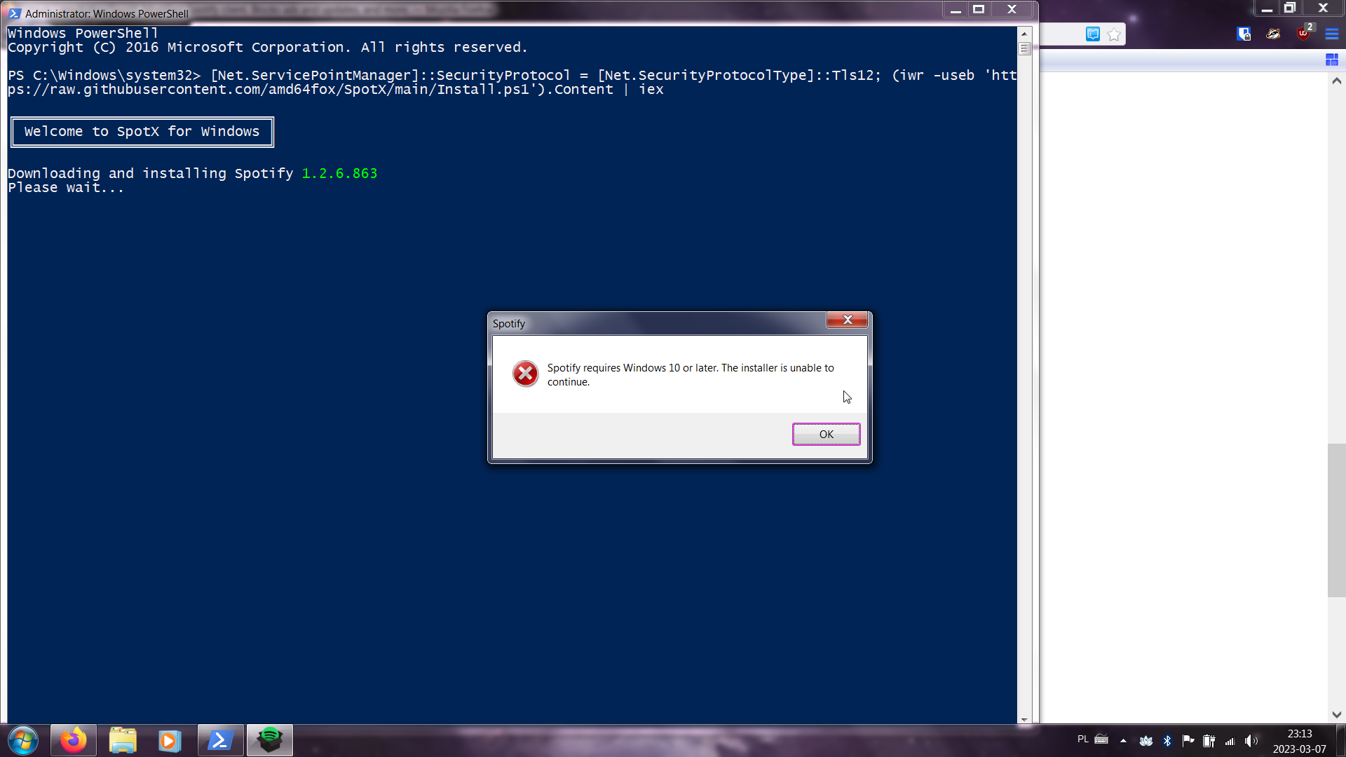 No longer compatible with Windows 7-8.1 · Issue #341 · SpotX-Official ...