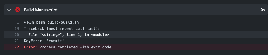 "Commit" not recognized in build.sh · Issue #1203 · greenelab/covid19-review · GitHub