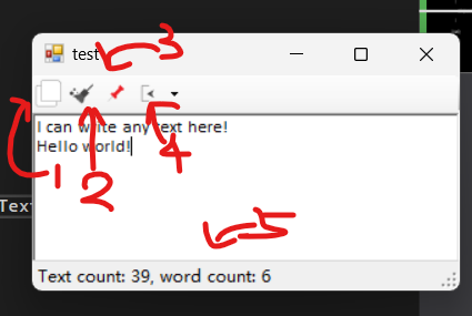 A temporary text box for people to edit a text without opening an ...