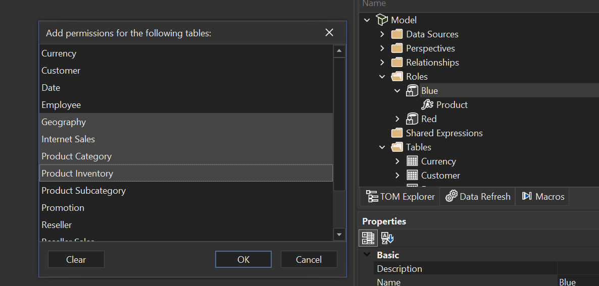Expression Editor window for RLS filters? · Issue #257 · TabularEditor/TabularEditor3 · GitHub