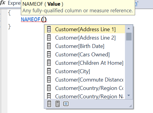 Intellisense with NAMEOF doesn't work at all · Issue #620 · TabularEditor/TabularEditor3 · GitHub