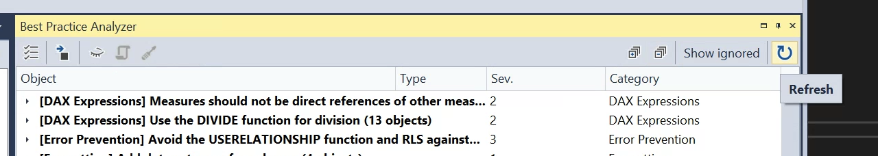 Bug or bad code on BPA rule for Partitions? · Issue #709 · TabularEditor/TabularEditor3 · GitHub