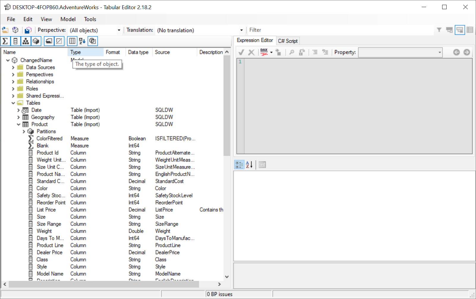 Show/hide metadata information columns not showing · Issue #1114 · TabularEditor/TabularEditor ...