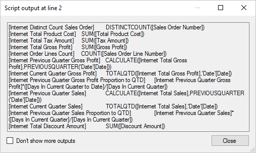 Allow Calling 3rd Party Code Through Advanced Scripting · Issue 92 · Tabulareditor