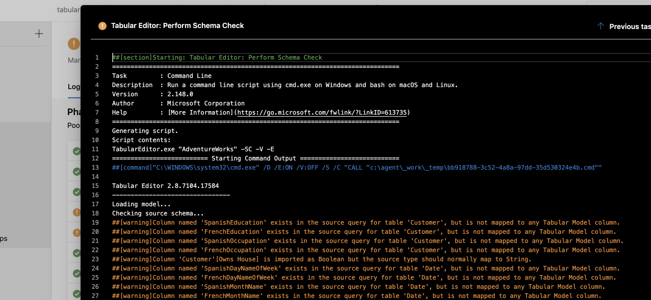 TabularEditor.exe when called from msbuild doesn't show output · Issue #241 · TabularEditor ...