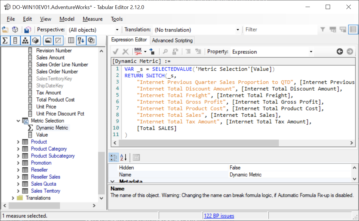 Help In creation of Dynamic Measure using Scripting · Issue #578 · TabularEditor/TabularEditor ...