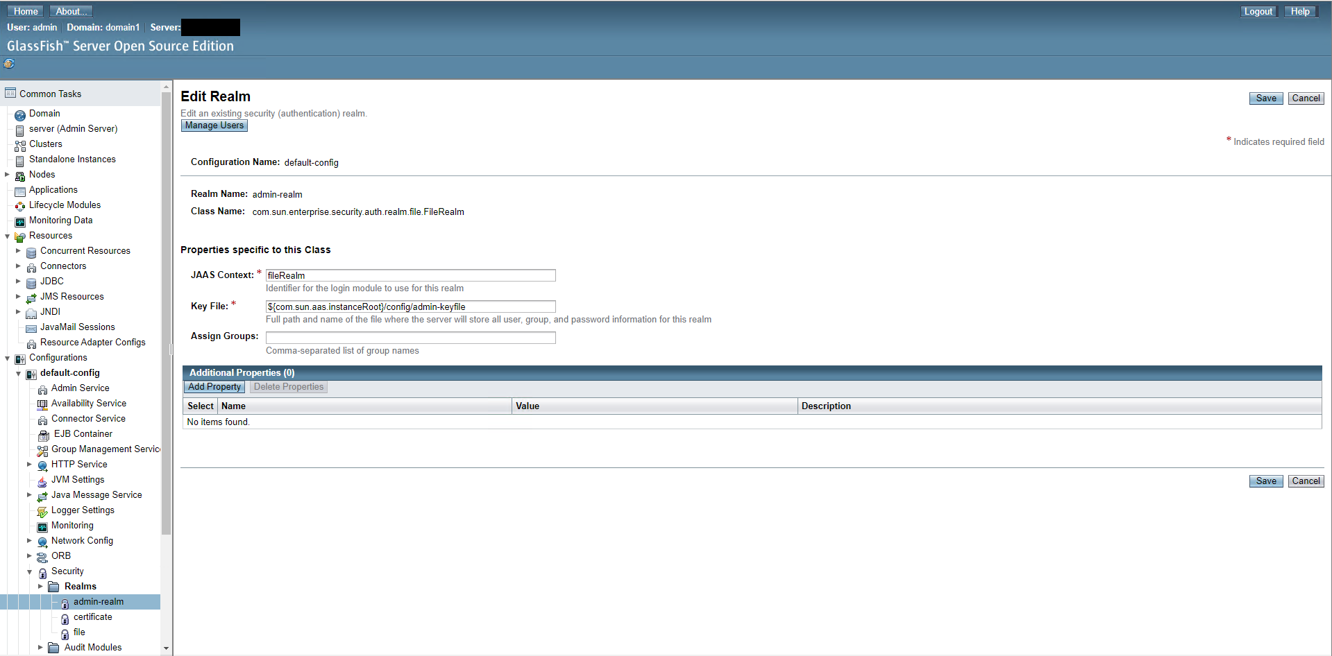 "Properties specific to this Class" is not displayed in Edit Realm Page · Issue #24686 · eclipse ...