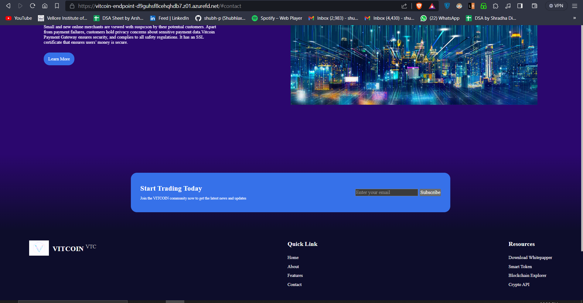 GitHub - shubh-p/VITCOIN: Vitcoin addresses the inefficiencies, lack of transparency, and ...