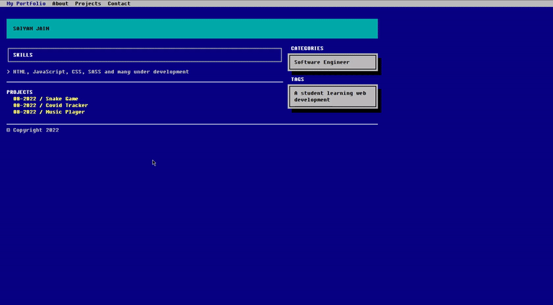GitHub - saiyameh/site: code for my portfolio website