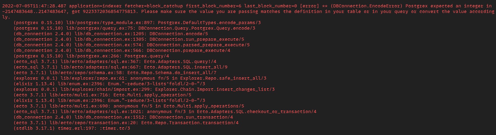 Big nonce make sync fail · Issue #5721 · blockscout/blockscout · GitHub