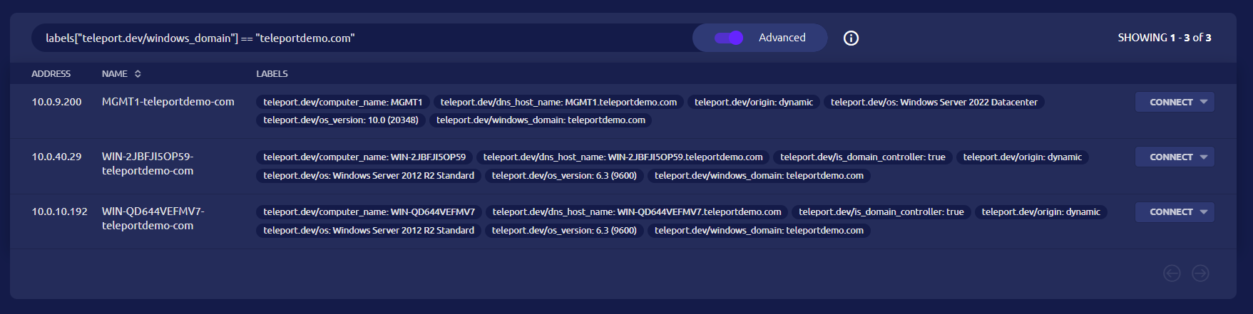Improve error messages in advanced search · Issue #12193 · gravitational/teleport · GitHub