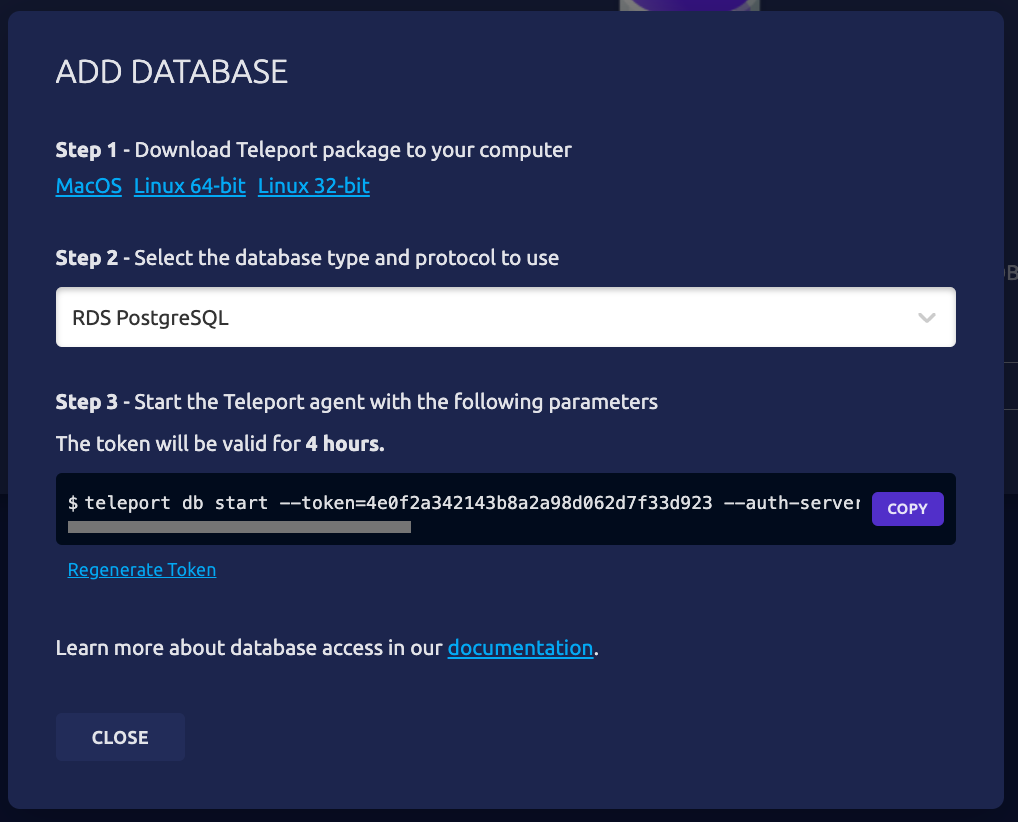 "Add database" link in web UI has bad instructions · Issue #12713 · gravitational/teleport · GitHub