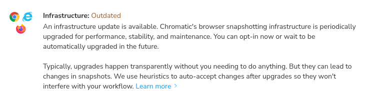 Update Chromatic infrastructure · Issue #5898 · GCTC-NTGC/gc-digital-talent · GitHub