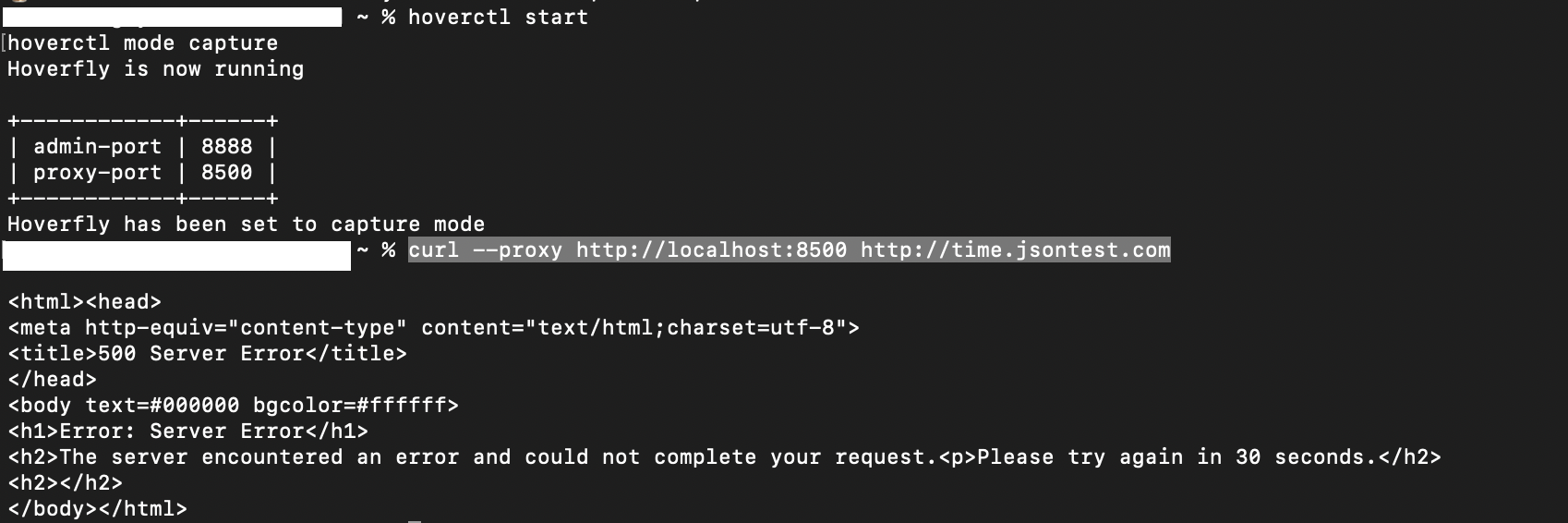 Server Error with Basic Tutorial · Issue #982 · SpectoLabs/hoverfly · GitHub