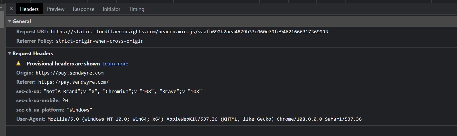 Webcompat - Wyre - Network Requests blocked in Buy crypto purchase flow · Issue #27192 · brave ...