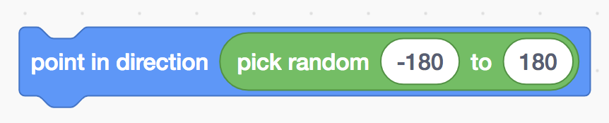 Point Towards block should have the option Random in the drop down ...