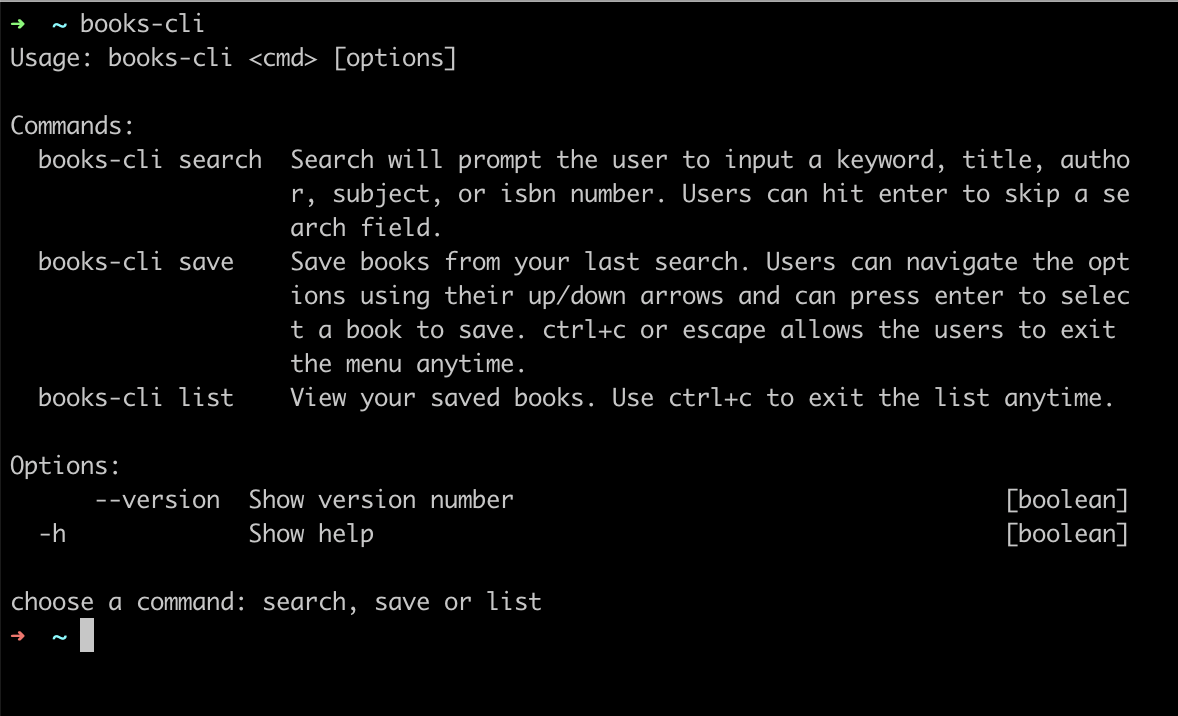 Github Kelseyroy Books Cli Create A Command Line Application That Allows You To Use The