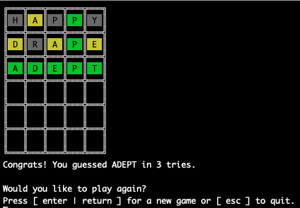 GitHub - kelseyroy/wordle