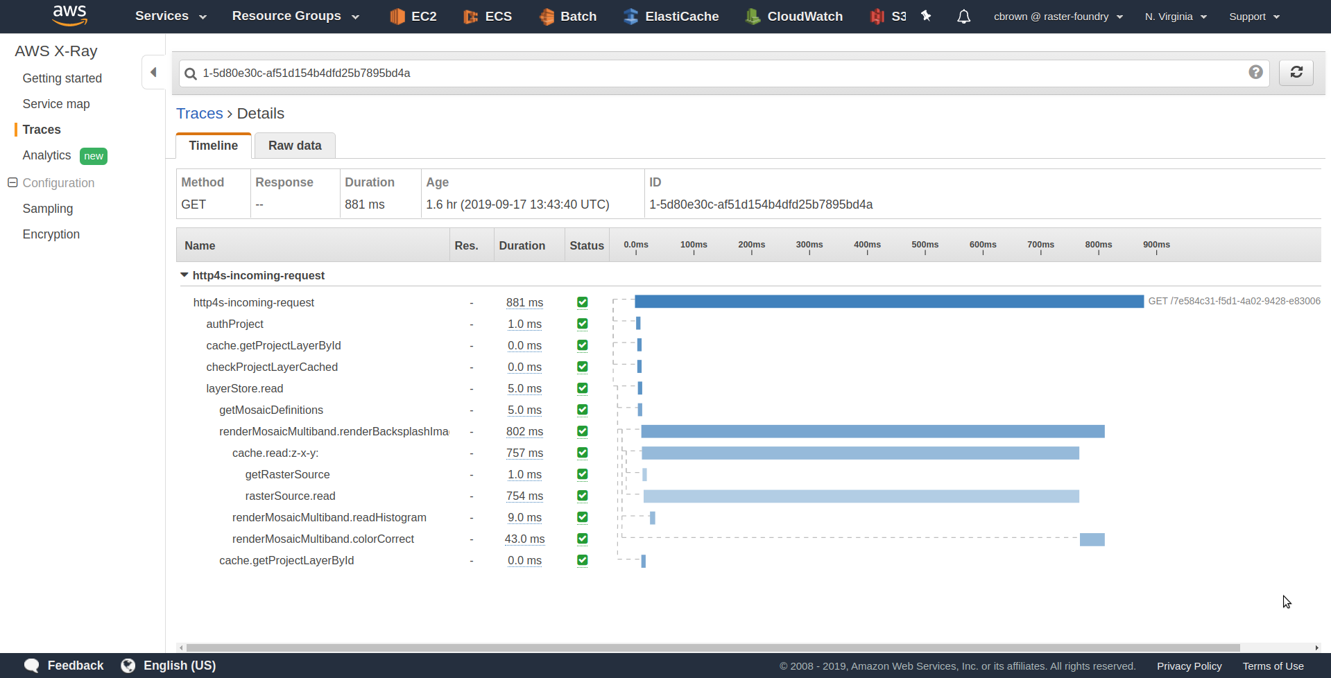 Add Xray Segments/Tracing by notthatbreezy · Pull Request #5171 · raster-foundry/raster-foundry ...