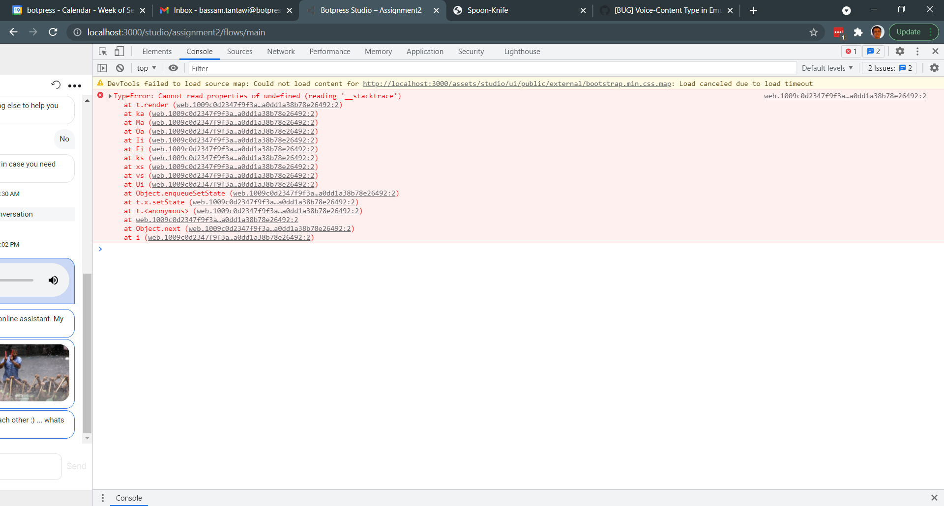[BUG] Voice-Content Type in Emulator · Issue #1481 · botpress/v12 · GitHub