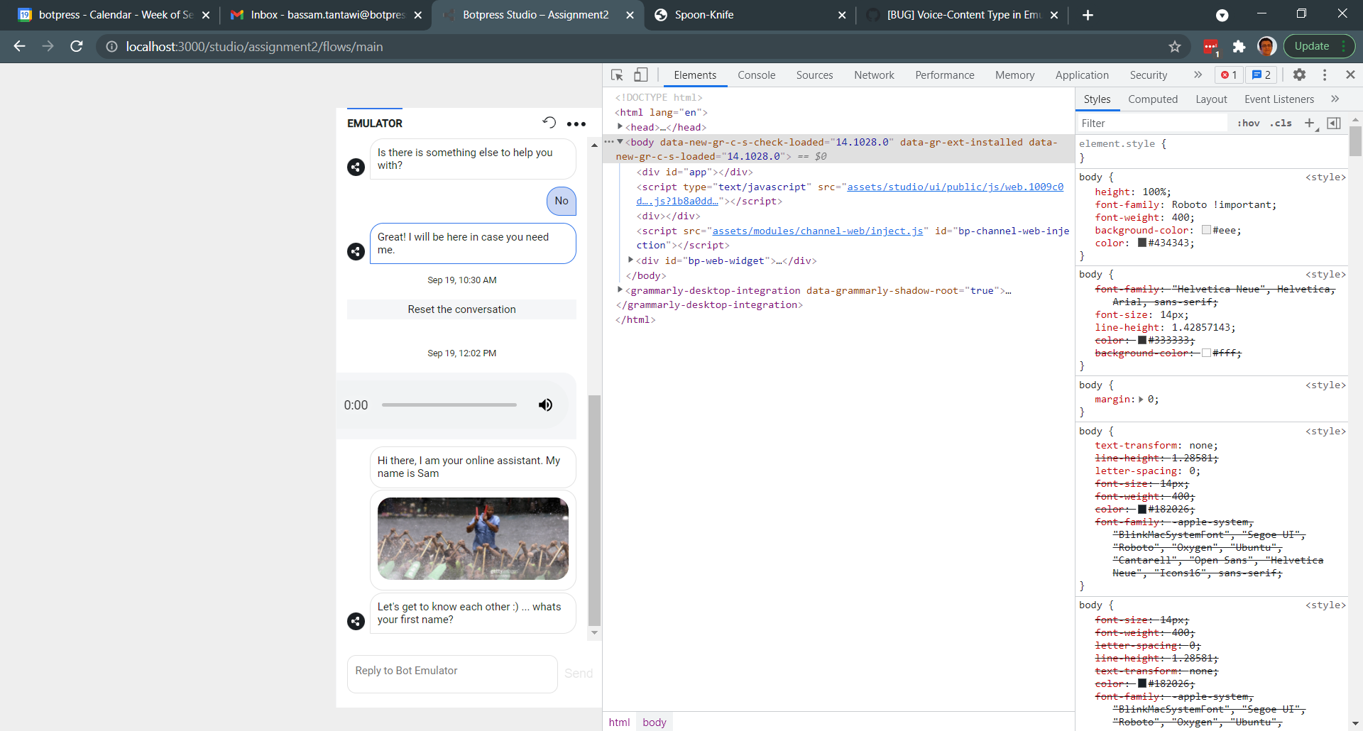 Bug Voice Content Type In Emulator · Issue 1481 · Botpressv12 · Github
