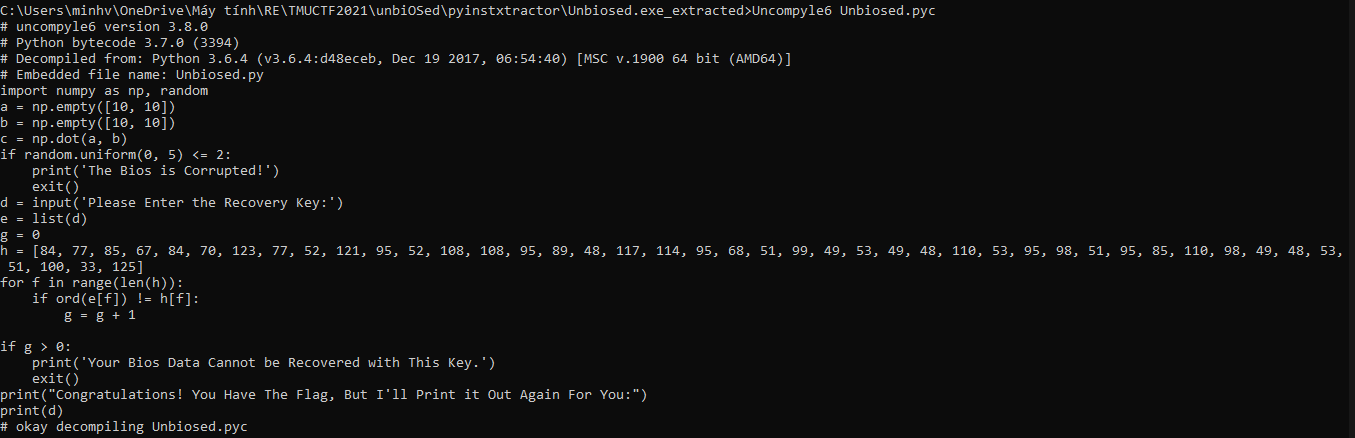 Github Tranvanminhvuong Tmuctf 2021