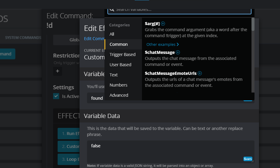 [Bug] $vars Menu on HTTP Request URL · Issue #1632 · crowbartools/Firebot · GitHub