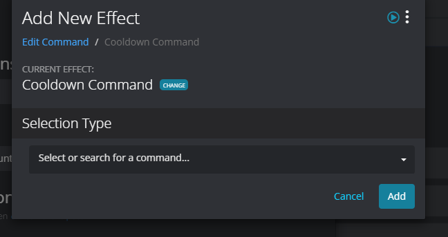 fix: cooldown command effect #1940 by CKY- · Pull Request #1983 · crowbartools/Firebot · GitHub