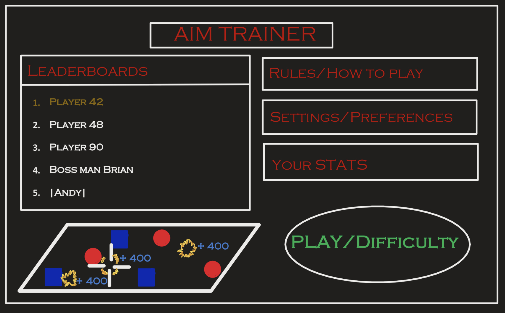 GitHub - brianskim27/Aim-Trainer-Game