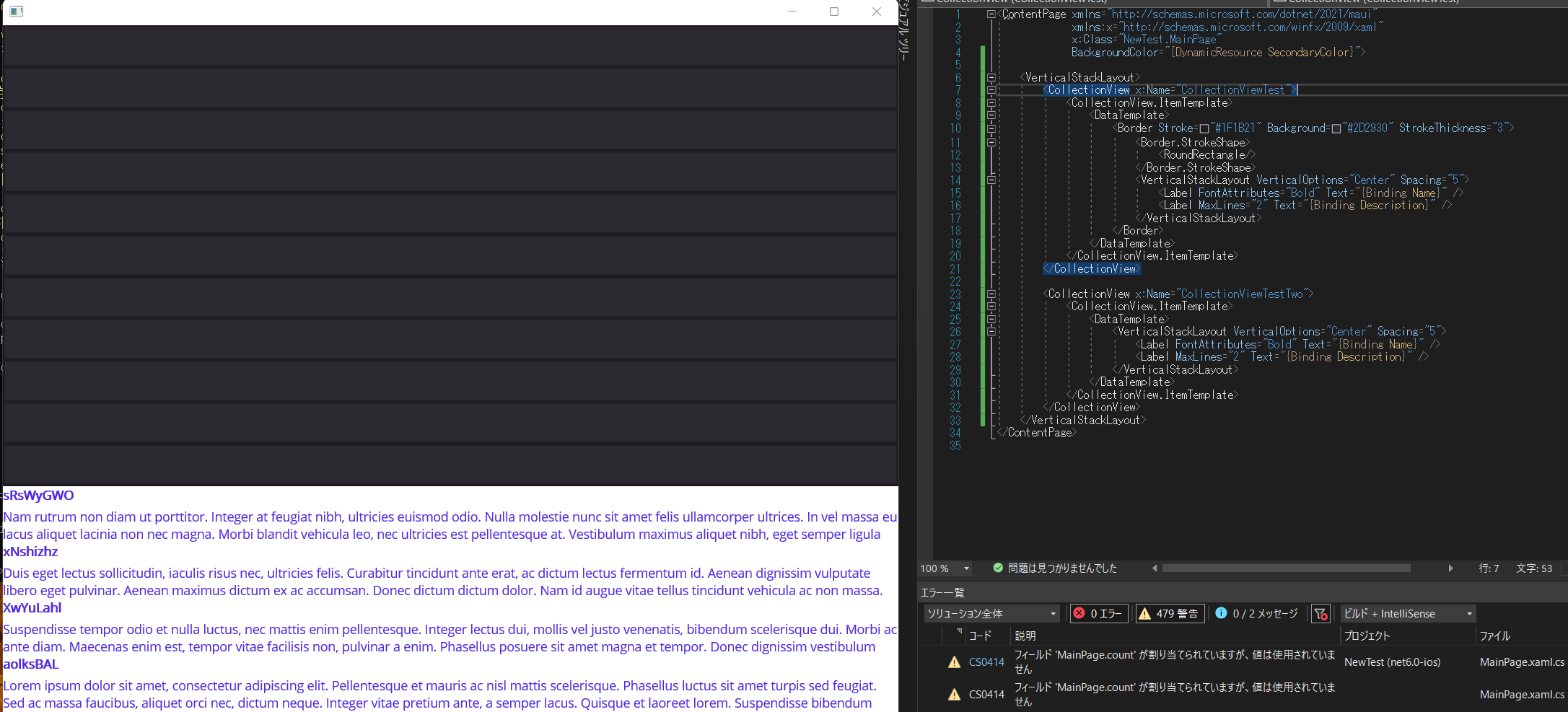 Bug Elements Wrapped With Border Inside Of Collectionview Dont Render · Issue 2693 · Dotnet