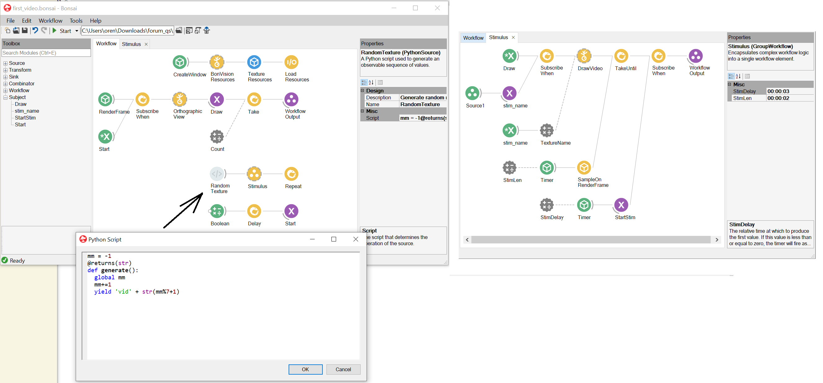 Changing DrawVideo TextureName before start · bonsai-rx · Discussion #866 · GitHub