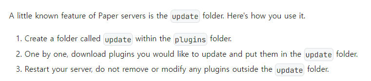 Update Plugins feature bug · Issue #8879 · PaperMC/Paper · GitHub