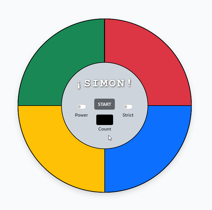 GitHub - chausme/simon-game: 🟡🟢🔴🔵 Simon Game