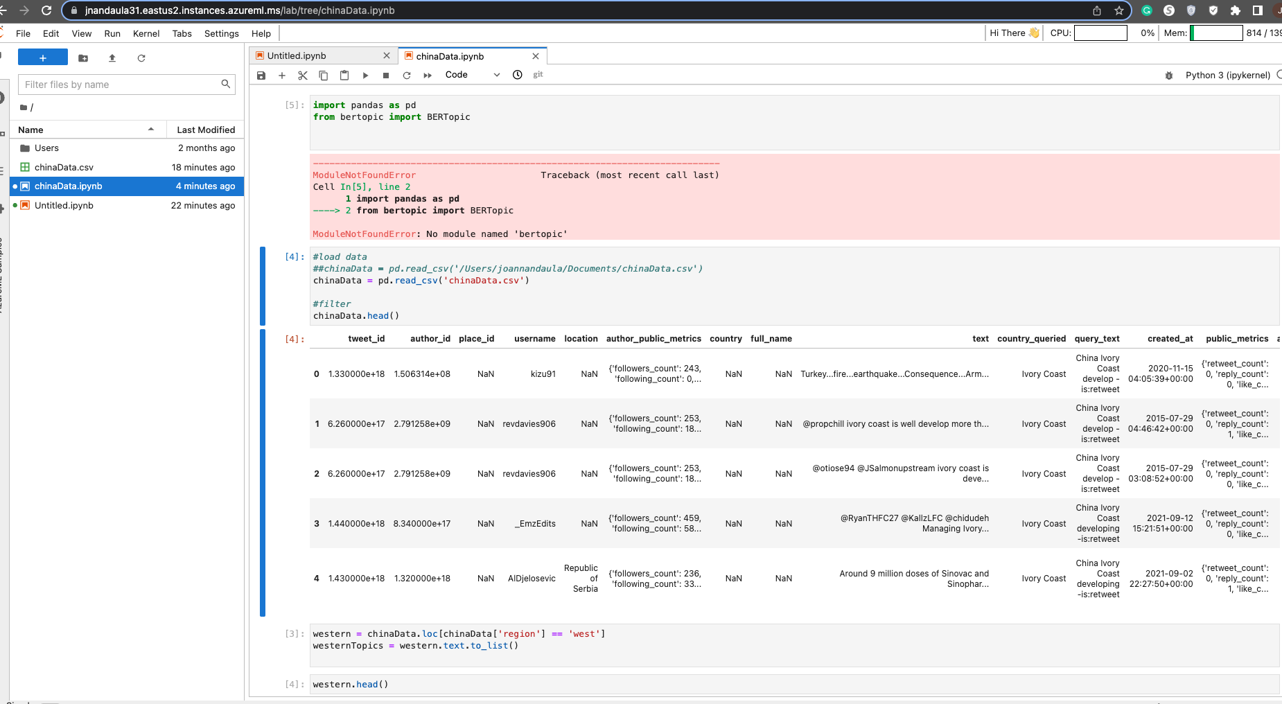 updating existing model · Issue #498 · MaartenGr/BERTopic · GitHub