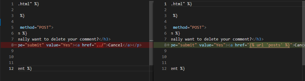 Cancel Deletion of Comment: DoesNotExist at /delete/ --- Post matching query does not exist ...