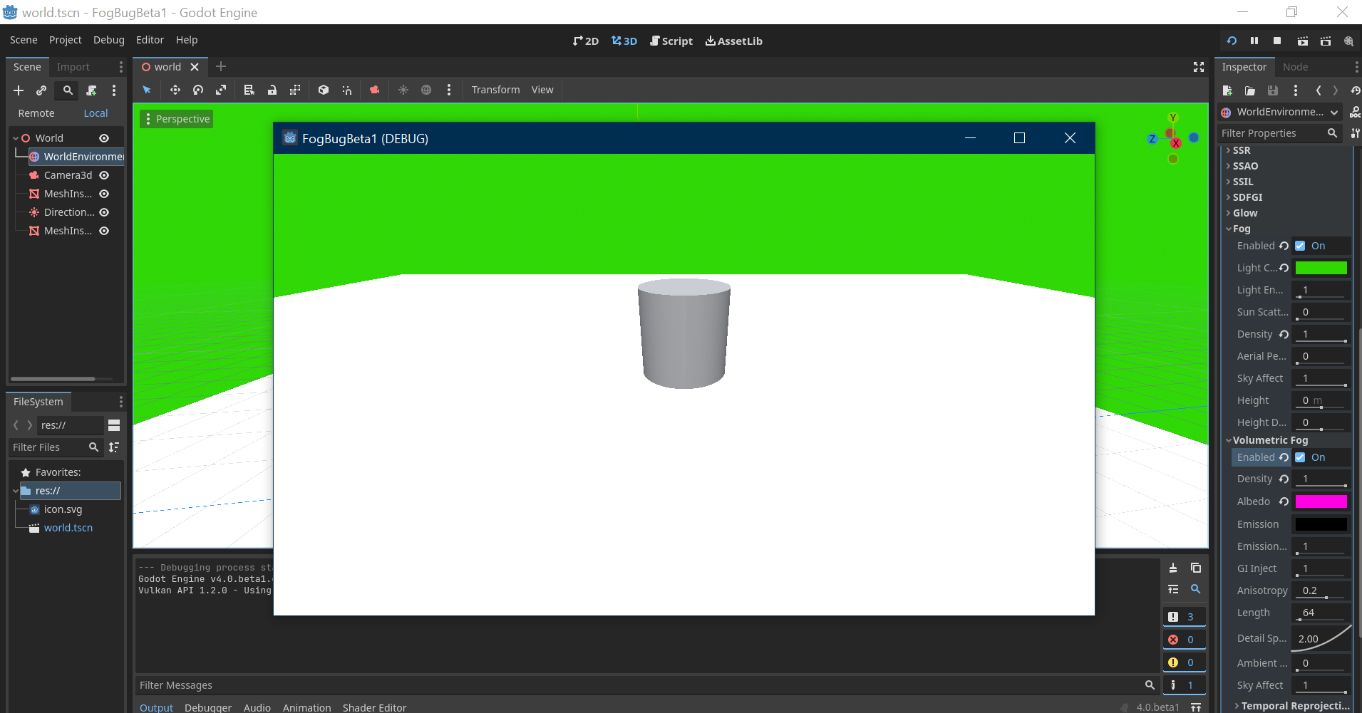 Vulkan Mobile: Fog and Volumetric Fog do not take visual effect · Issue ...