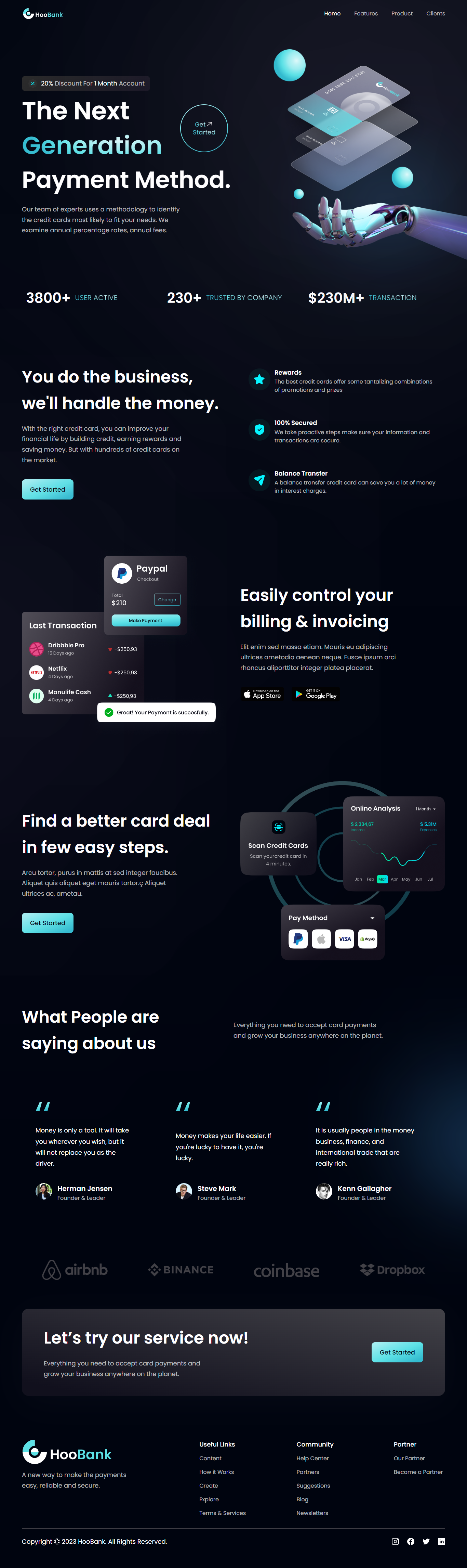 GitHub - JustGetAClass/HooBank: HooBank - Modern ReactJS UI/UX app with TailwindCSS
