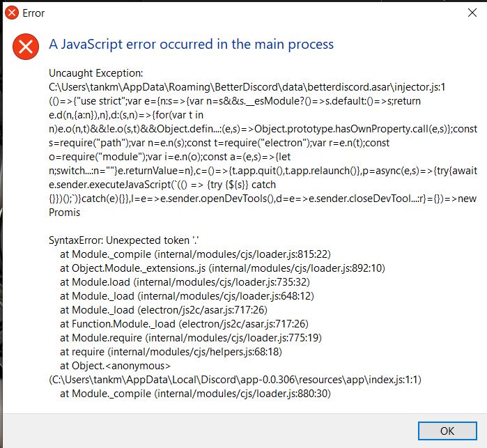 [Bug] Unable to launch better discord after installing · Issue #1016 · BetterDiscord ...