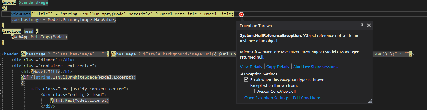 Unable to locate the right view for the custom pagetype · Issue #1414 · PiranhaCMS/piranha.core ...