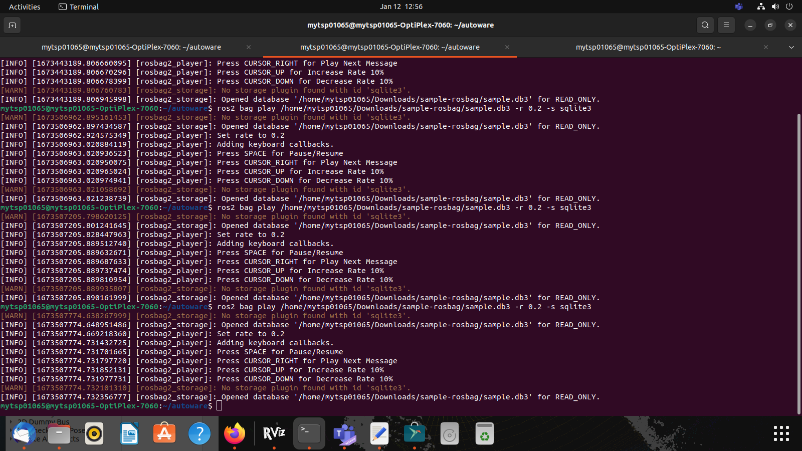 ROSBAG REPLAY SIMULATION · autowarefoundation · Discussion #3191 · GitHub