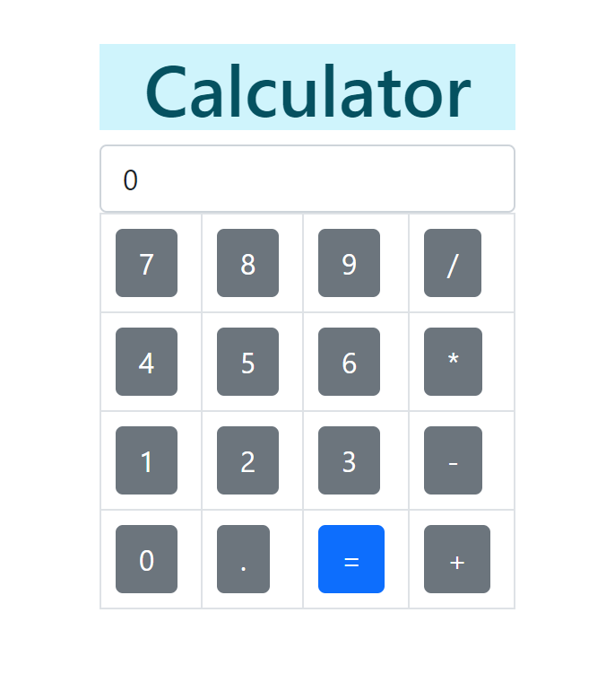 GitHub - vishakha0112/Calculator-By-ReactJS