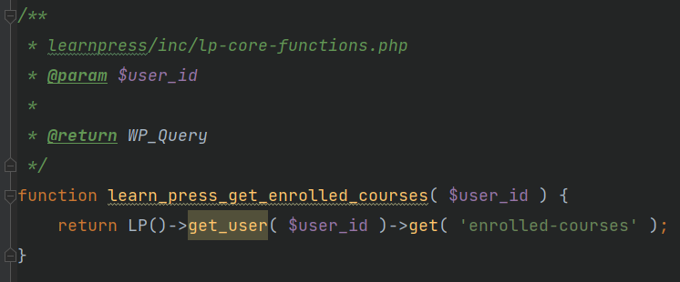 Bug: Undefined method LearnPress::get_user() called! · Issue #511 · LearnPress/learnpress · GitHub